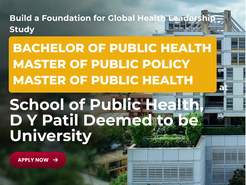 School of Public Health Admissions Open - DYPU, Navi Mumbai